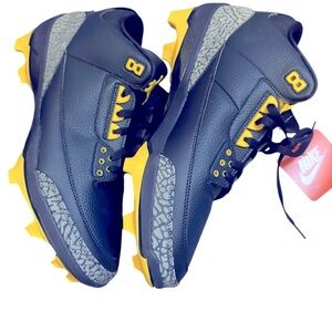 Nike | Shoes | Nwt Nike Jordan 3 Alpha Menace Michigan Player Edition ...